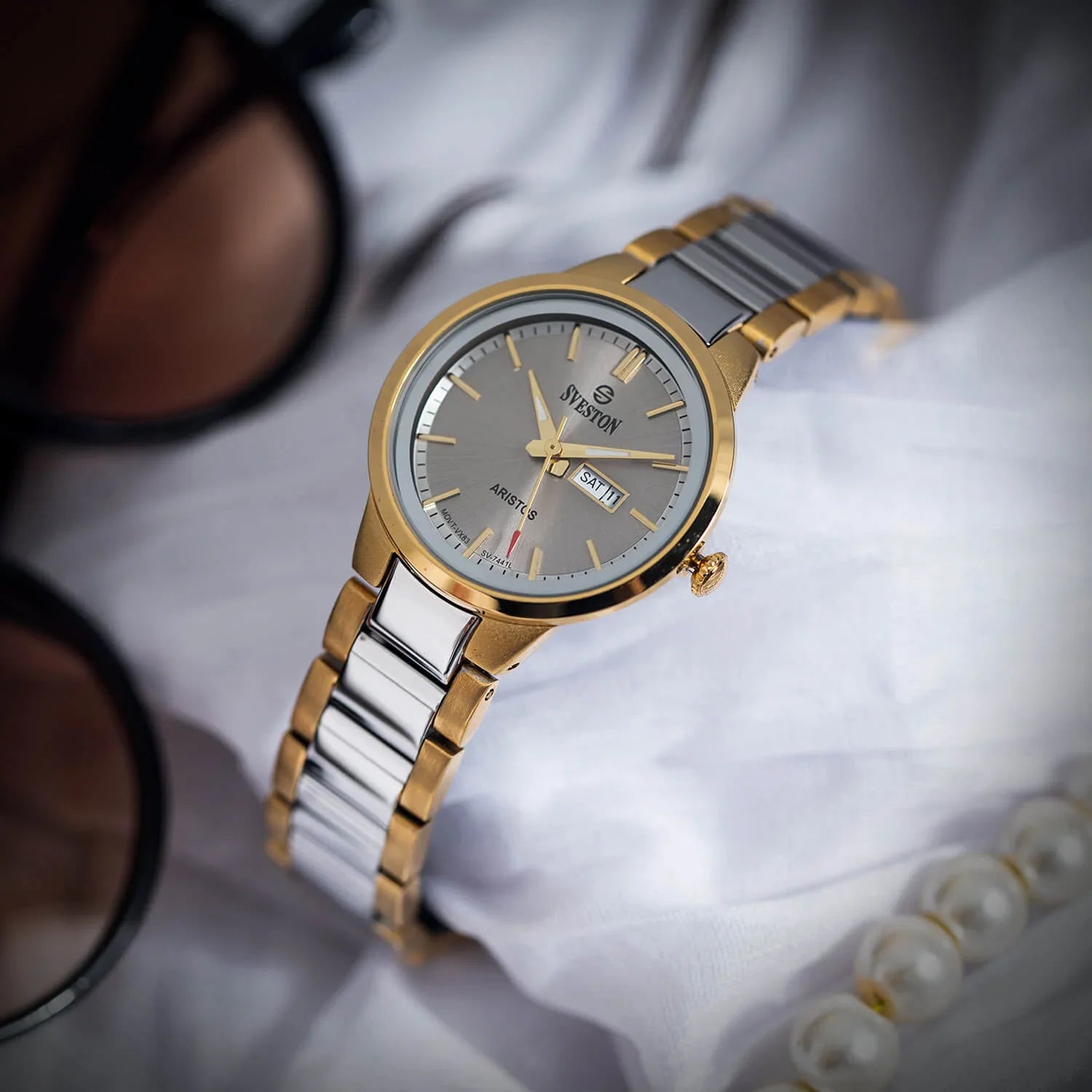 Sveston Aristos Avanti SV-7441 Feminine Stainless-Steel Watch 31mm
