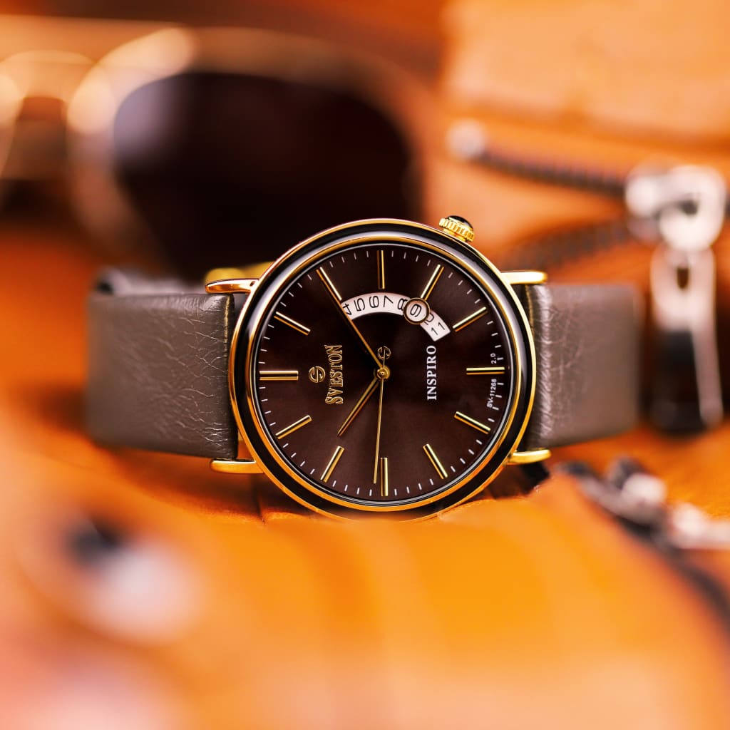Sveston Inspiro SV-11268-M Gents leather Watch 40mm