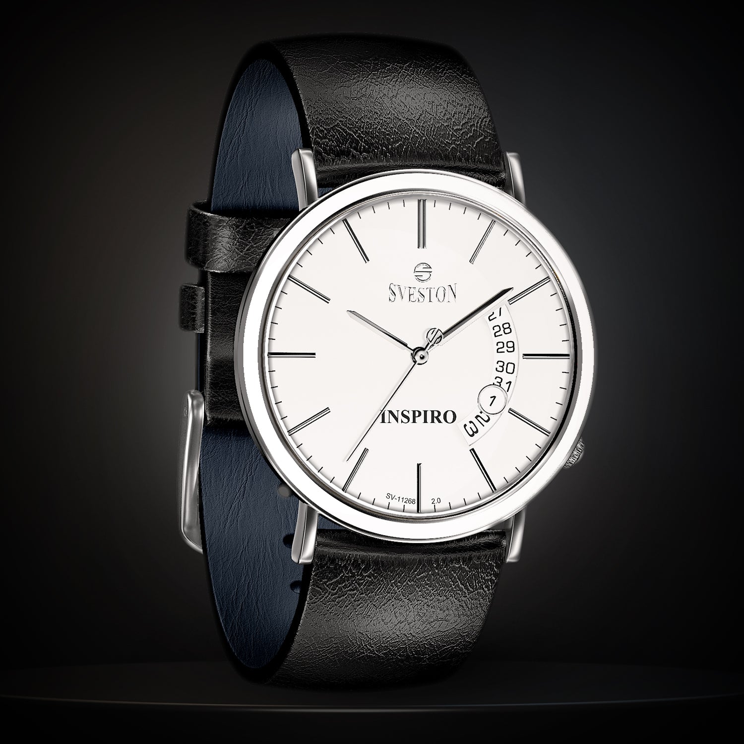 Sveston Inspiro SV-11268-M Gents leather Watch 40mm